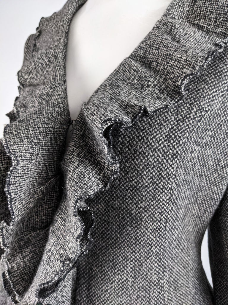 Georges Rech Womens Vintage Ruffled Wool Flared Pant Suit For Sale at ...