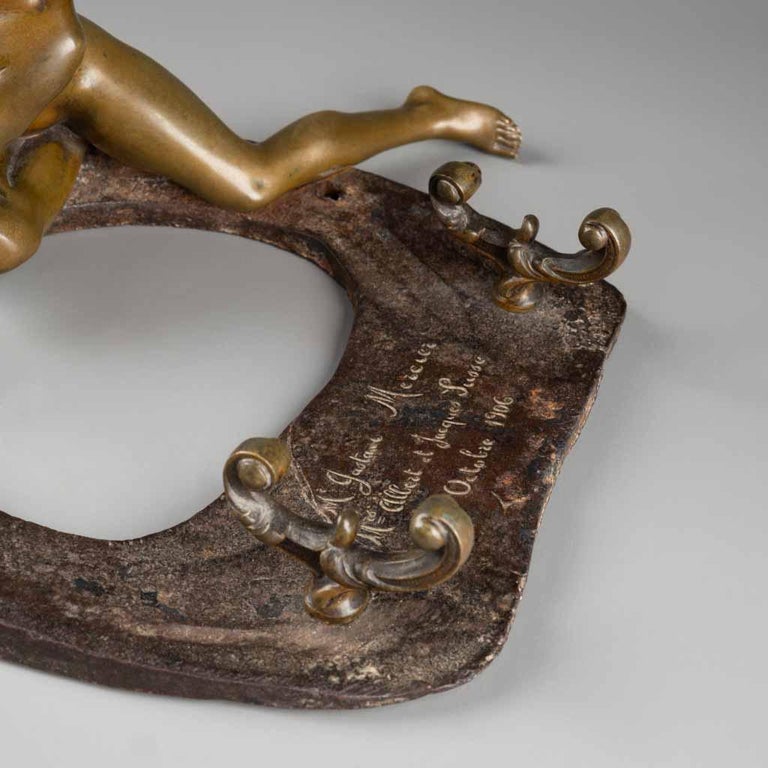 Georges Récipon, "The Fortune", Double Patina Bronze Signed Dated and ...