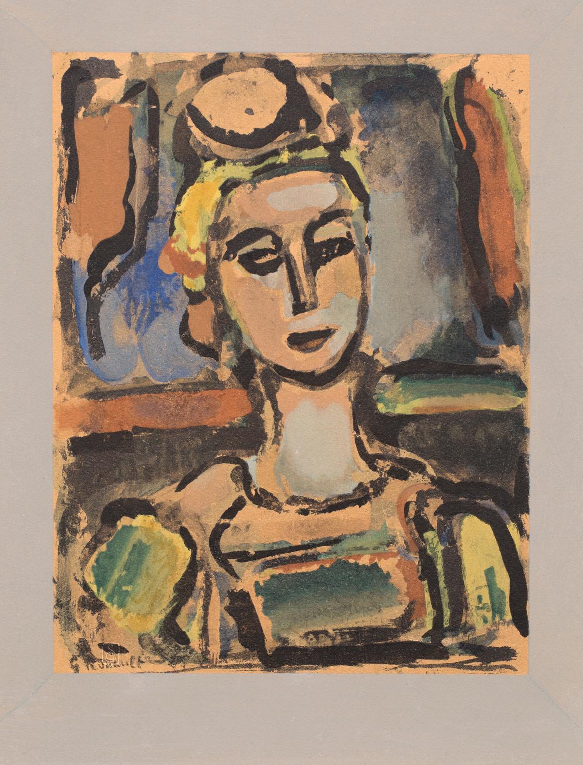 Georges Rouault - "La Roussalka" Female Portrait, Colorful, Signed For ...