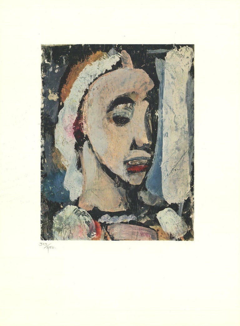 Georges Rouault - 1969 Georges Rouault 'Benigne Portrait' Modernism ...