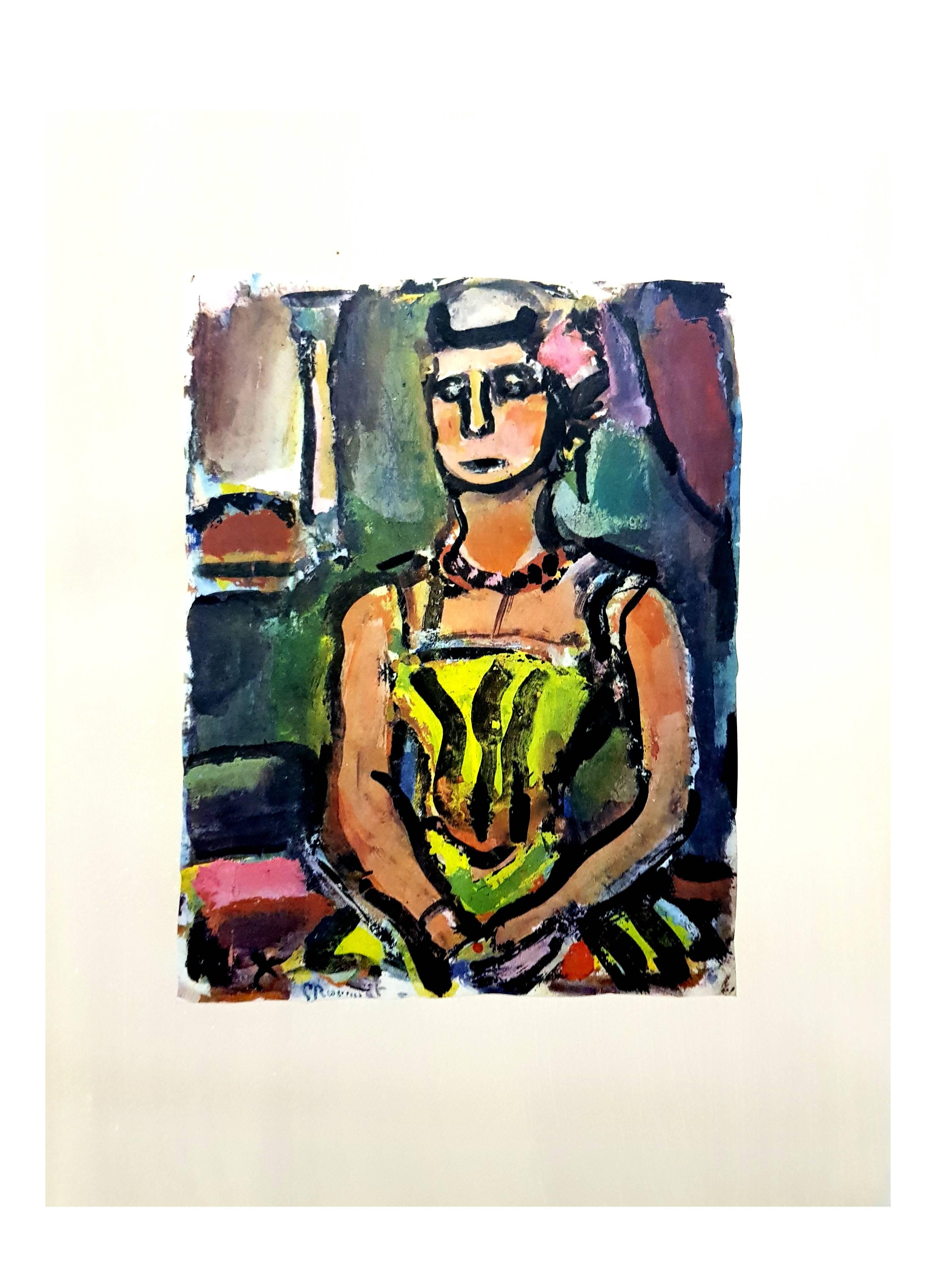 Georges Rouault - After Georges Rouault - Woman Colorful Portrait ...