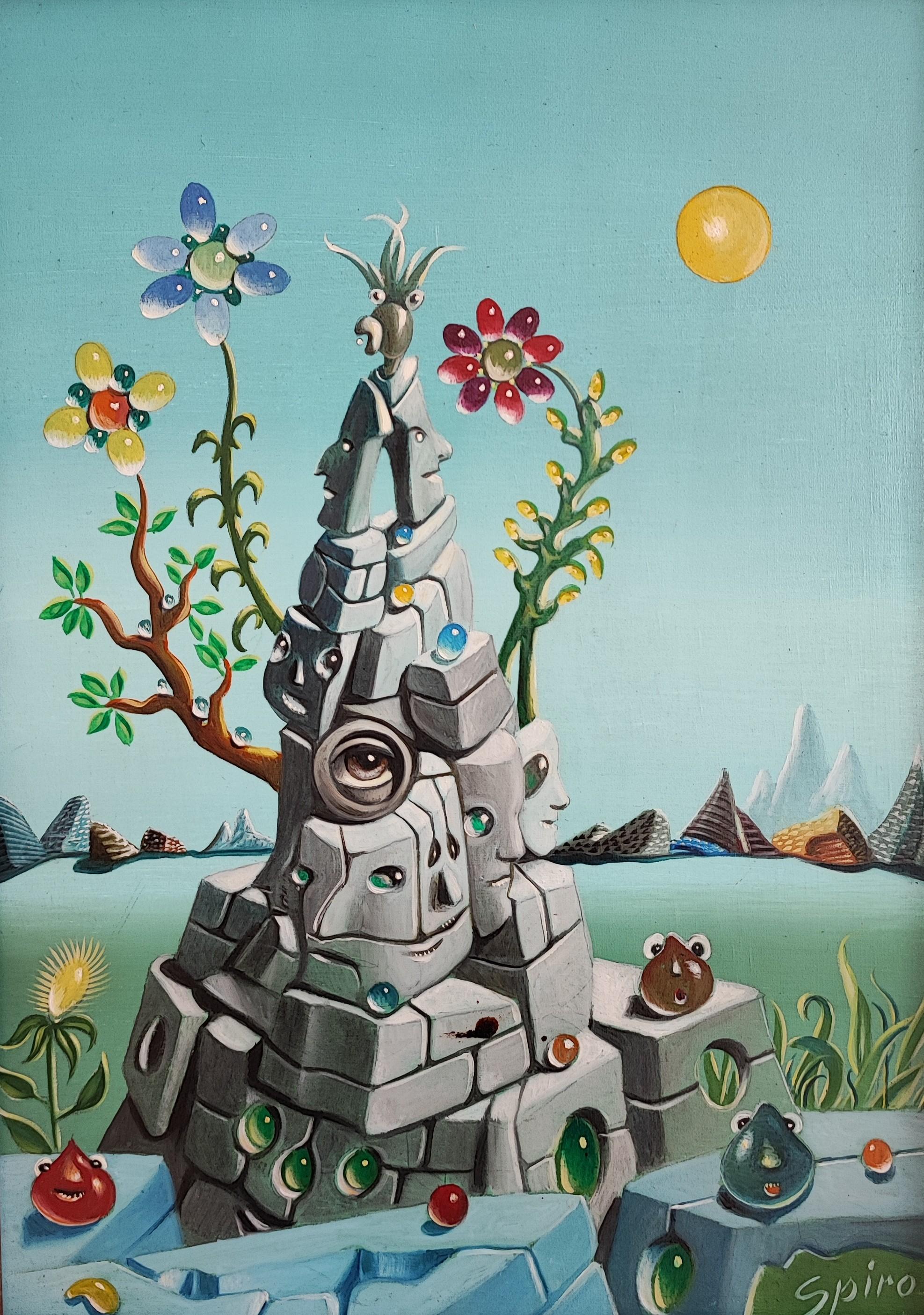 Georges Spiro - Surreal rock landscape For Sale at 1stDibs | spiro milo