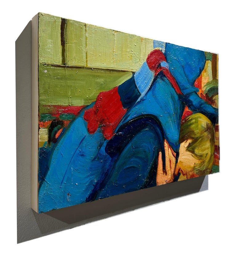 Georgia Hinaris - Piggy Back - Two Figures with Bold Colors and Heavy ...