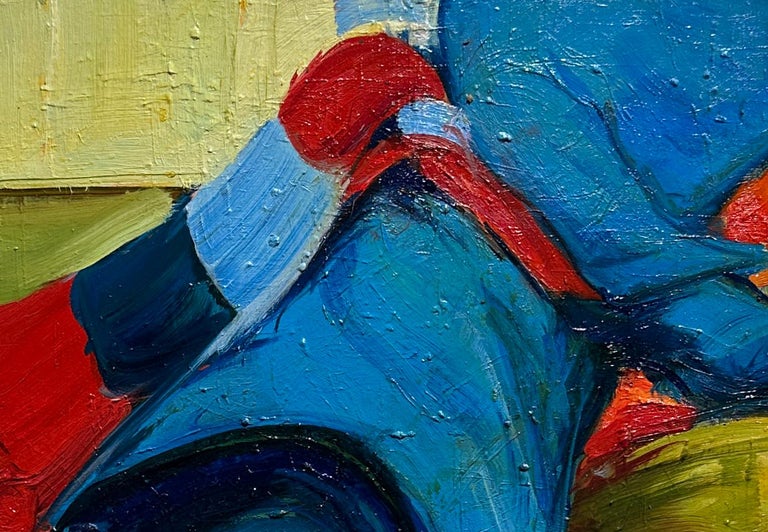 Georgia Hinaris - Piggy Back - Two Figures with Bold Colors and Heavy ...