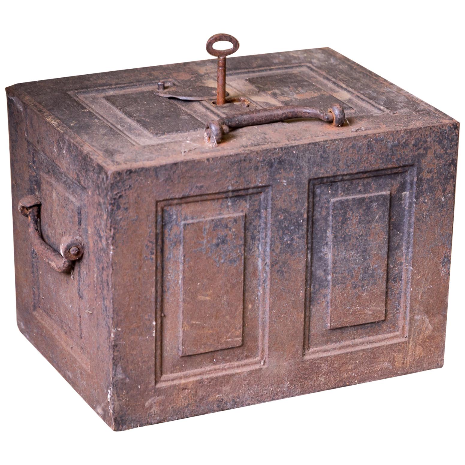 Antique Iron Railroad Strong Box, circa 1900 at 1stdibs