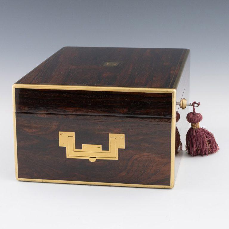 Georgian Antique Jewellery Box with Ducal Coronet c1830 For Sale at 1stDibs