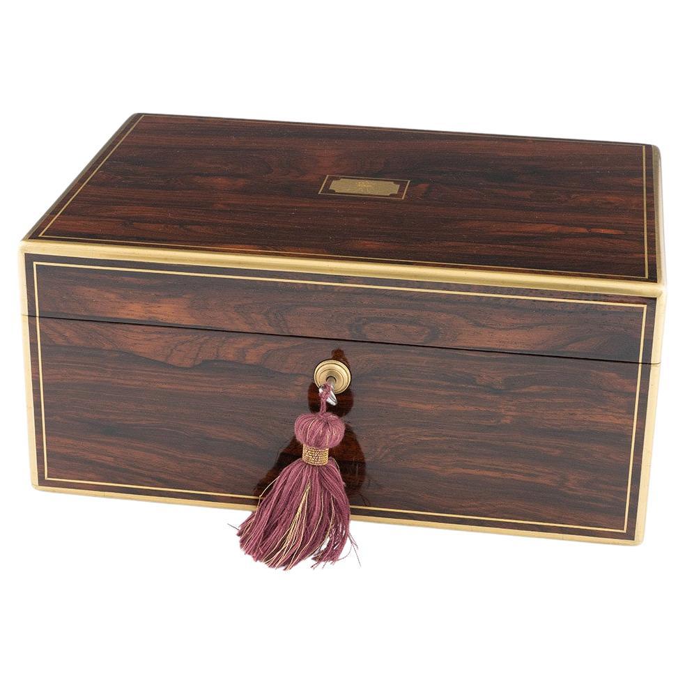 Georgian Yew Octagonal Jewellery Box For Sale at 1stDibs | yew wood box ...