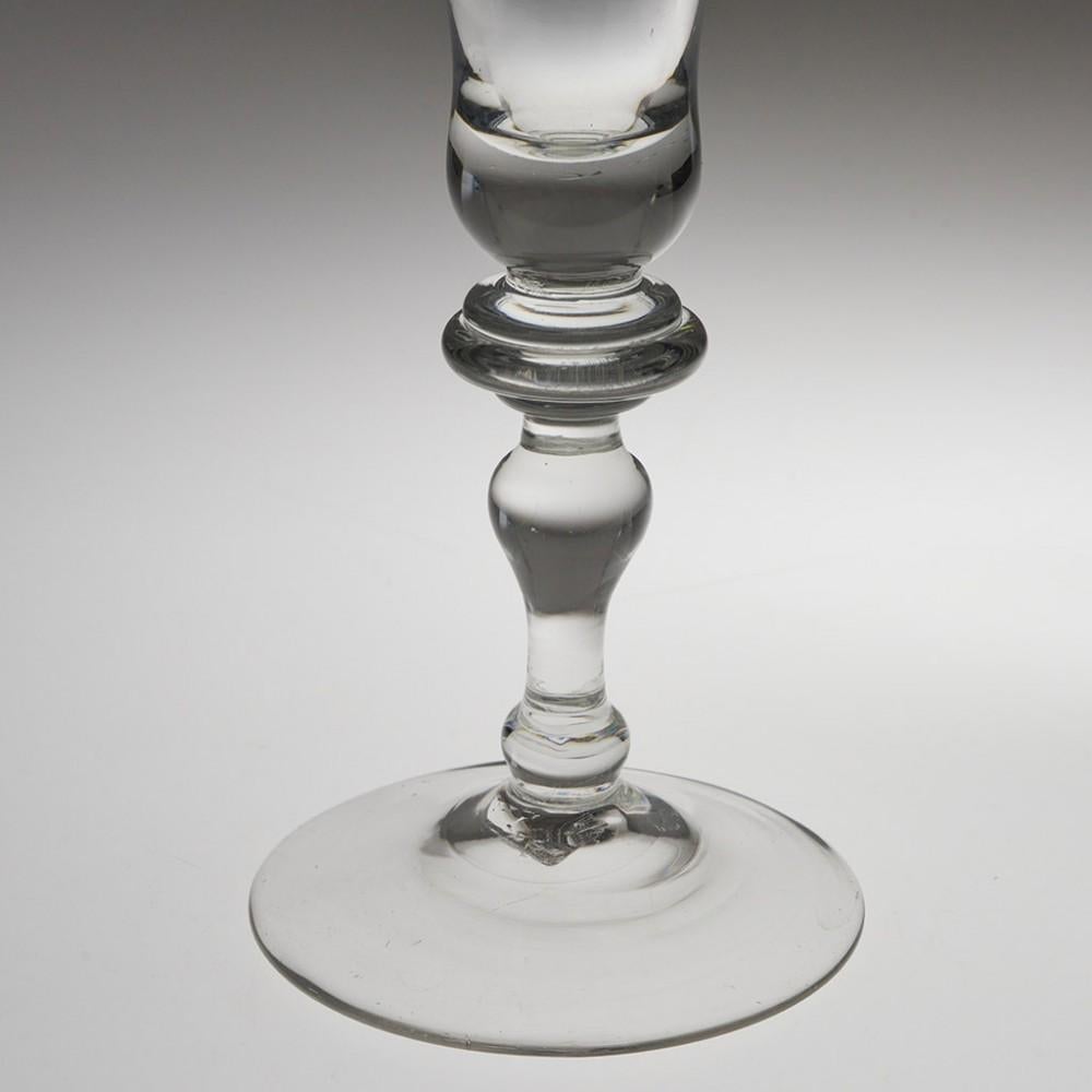 Georgian Baluster Stem Wine Glass c1730 For Sale at 1stDibs