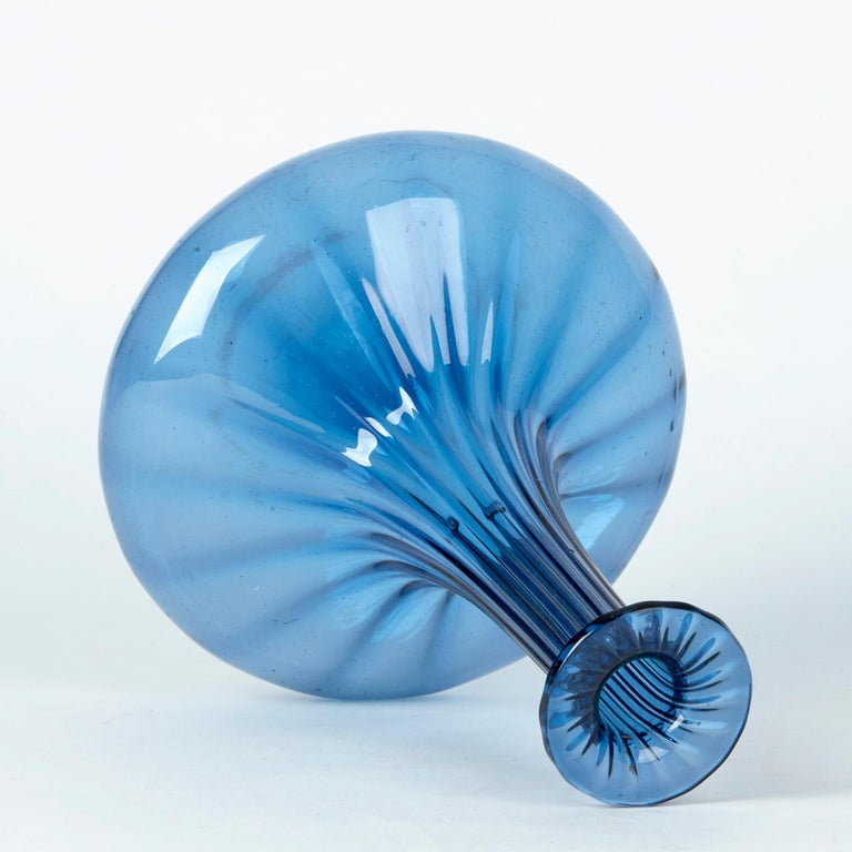 Georgian Blue Glass Ribbed Design Decanter, circa 1820 at 1stDibs ...