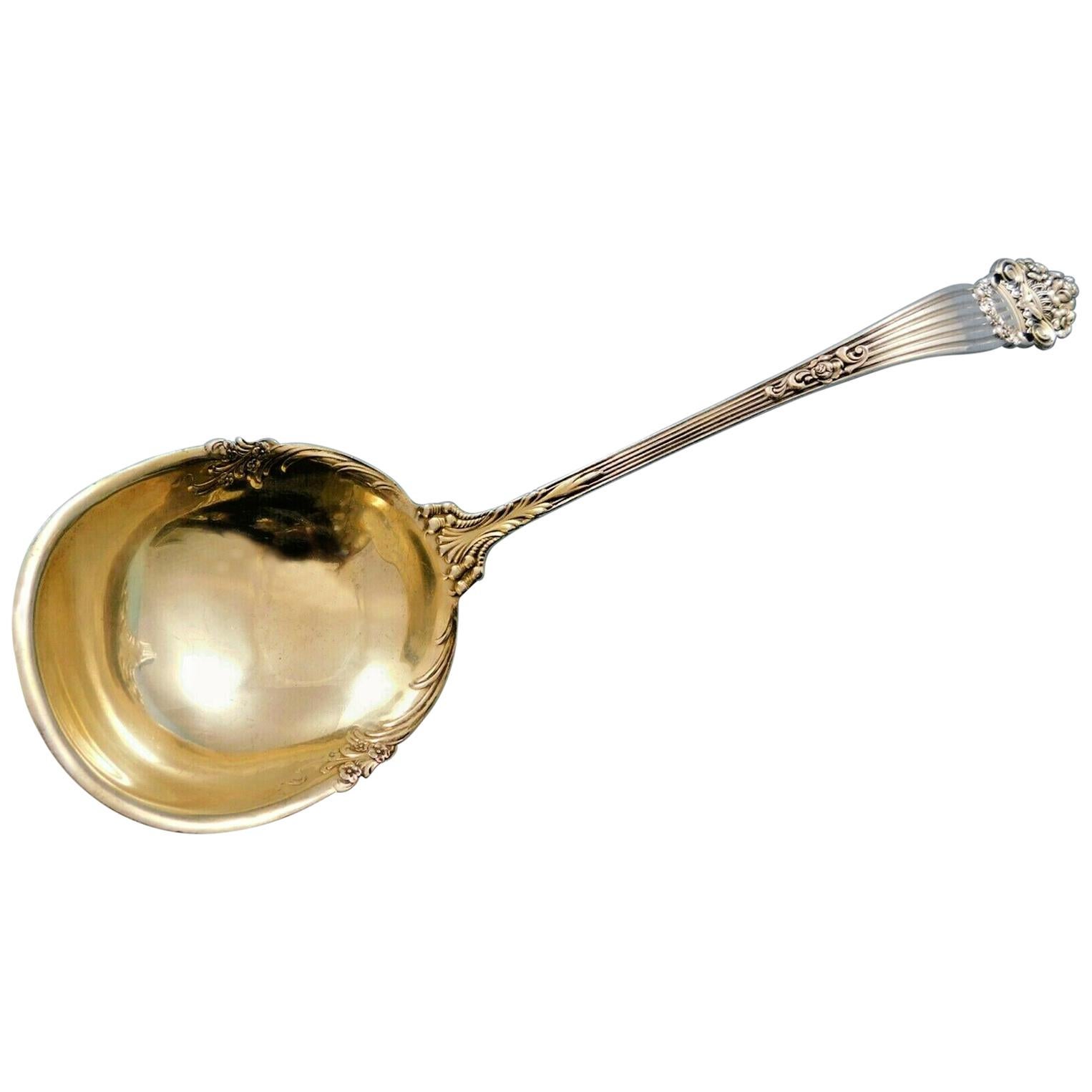 Frontenac by International Sterling Silver Soup Ladle Flowers Curved ...