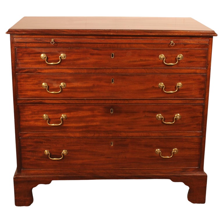 Georgian Chest of Drawers with Writing Table-18 ° Century For Sale at ...
