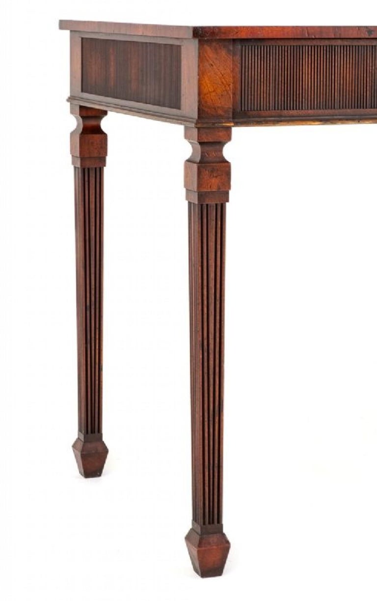 Georgian Console Table Mahogany Revival Inlay For Sale at 1stDibs