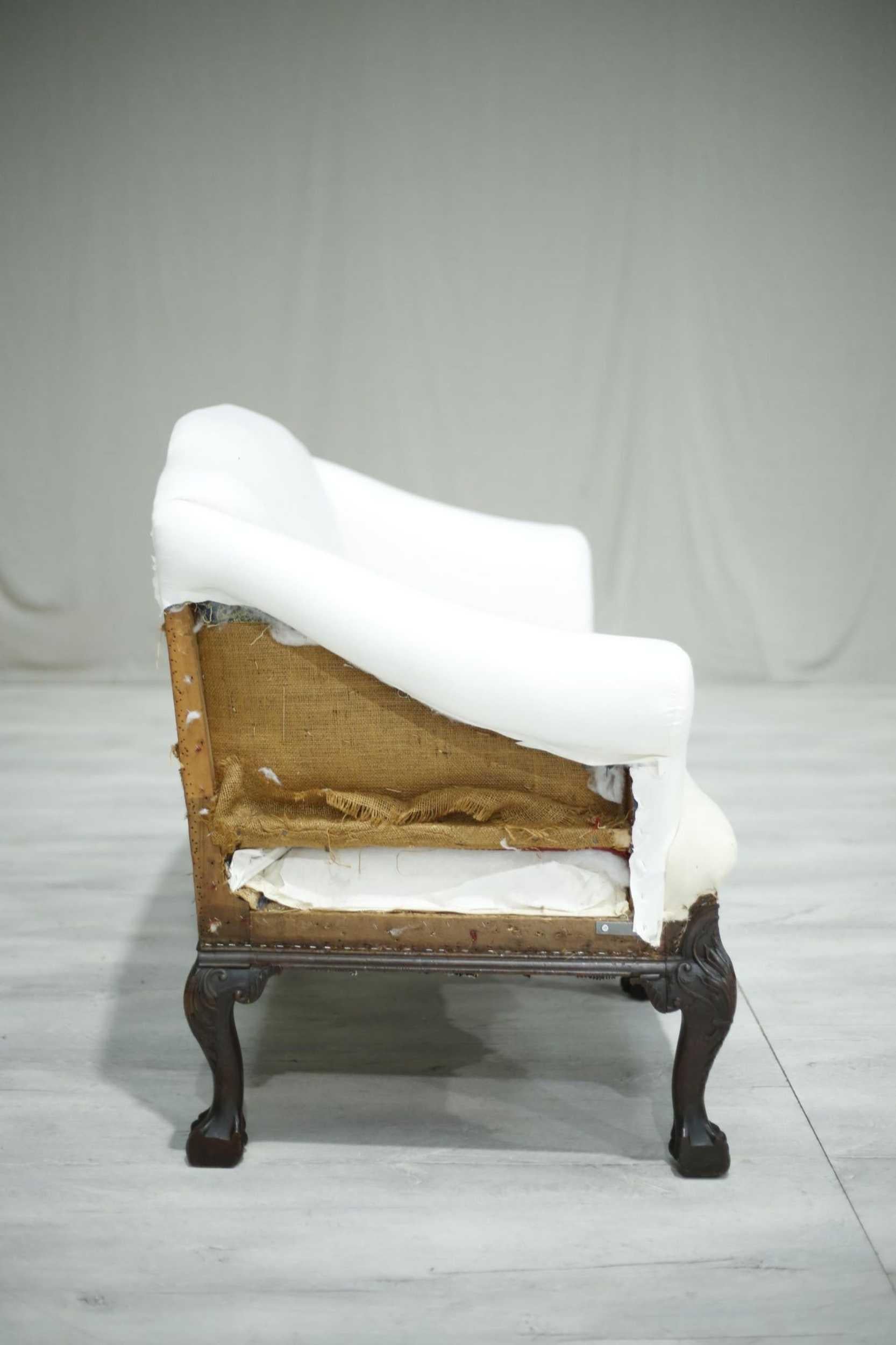 Georgian Country House Sofa with Ball and Claw Feet at 1stDibs