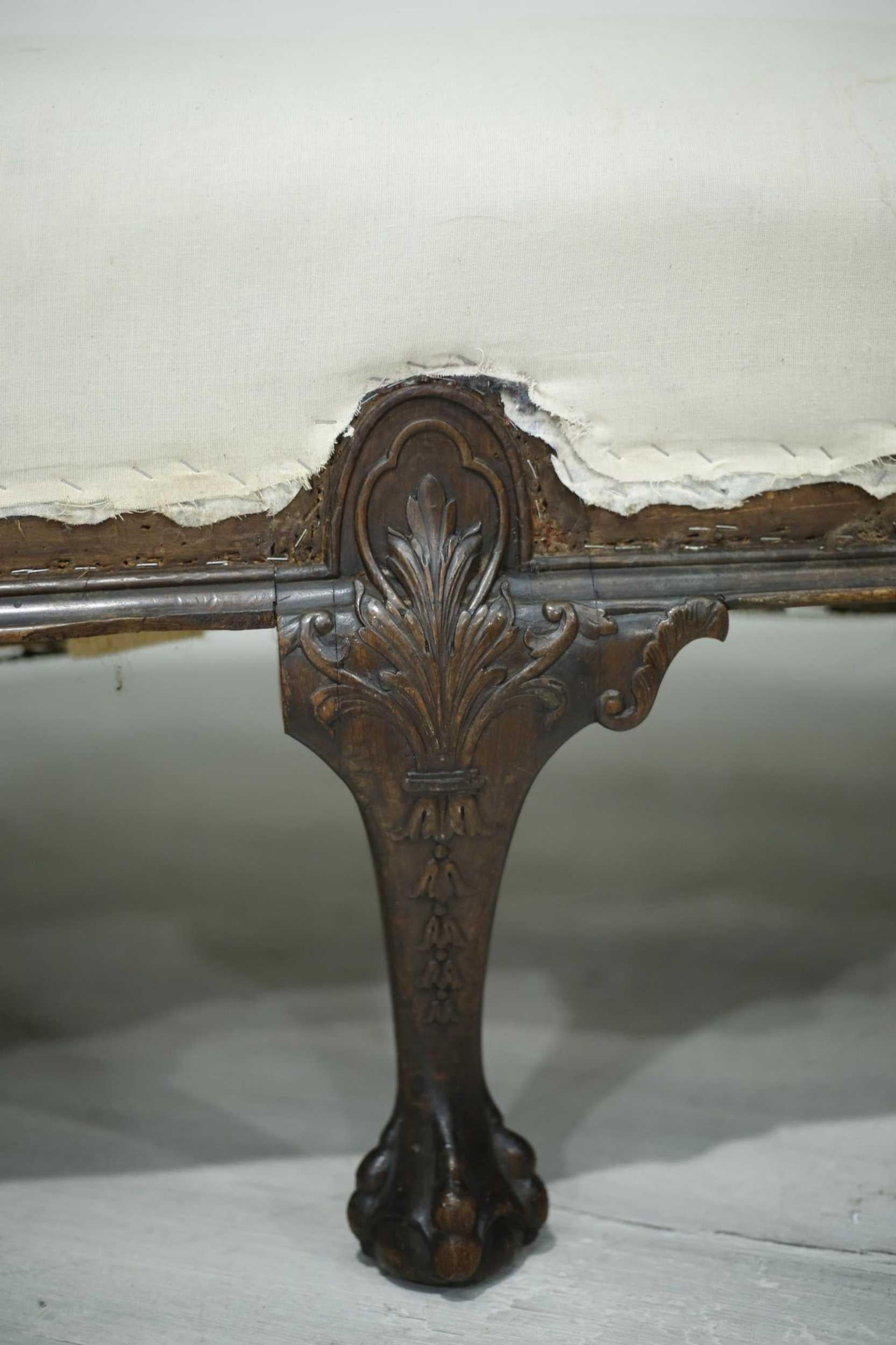 Georgian Country House Sofa with Ball and Claw Feet at 1stDibs