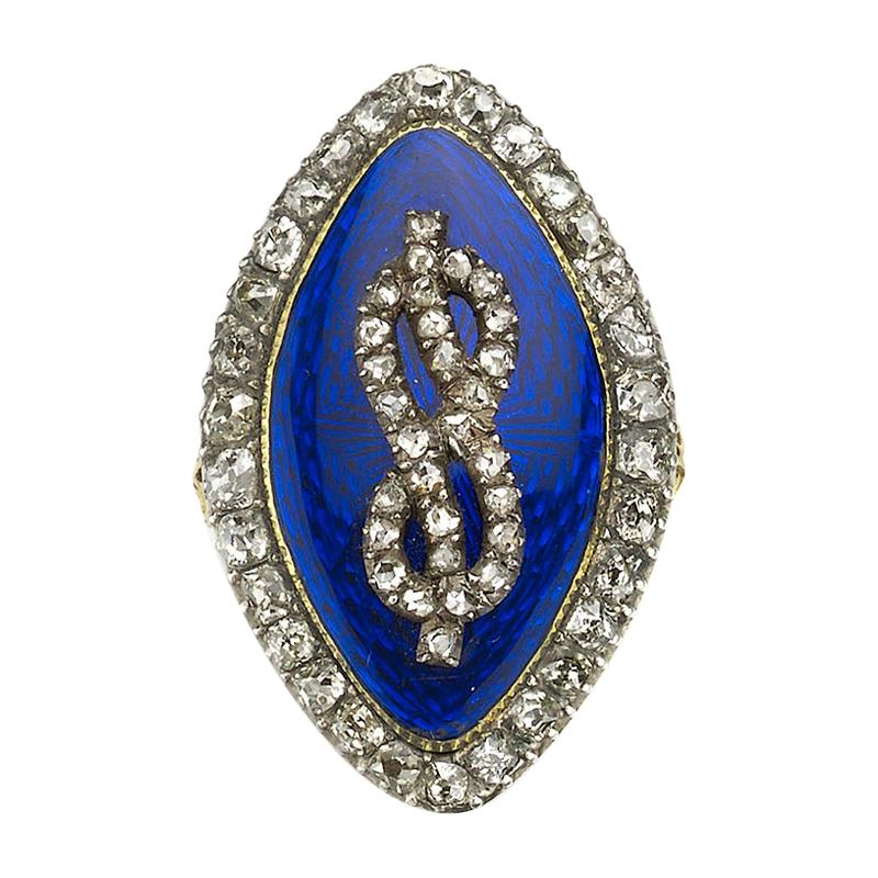 Georgian Enamel and Diamond Ring Circa 1780 at 1stDibs | georgian ...
