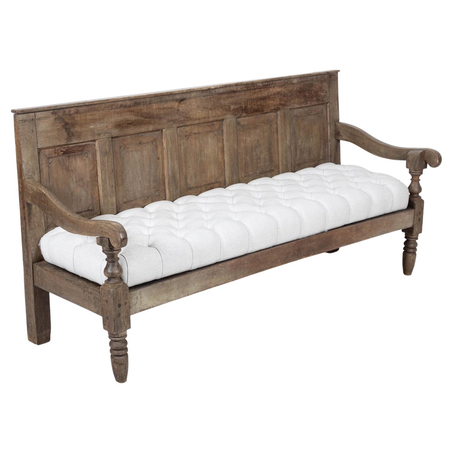 19th c. New England Windsor Settle/ Bench at 1stDibs