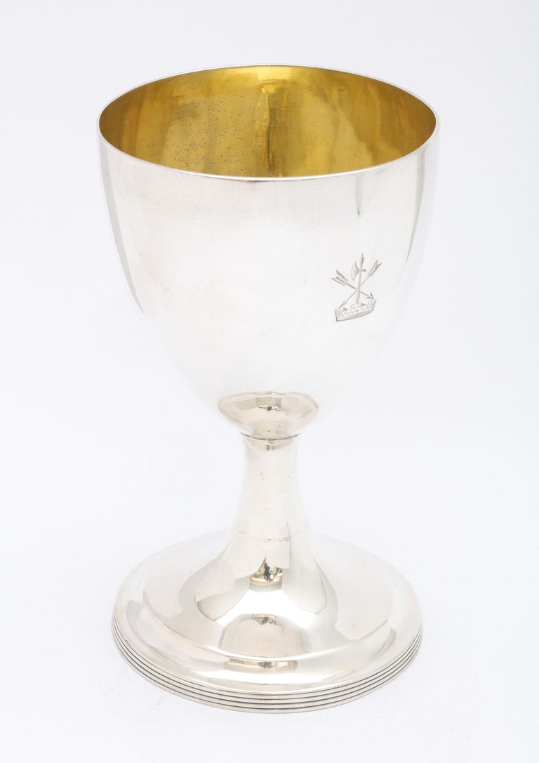 Georgian 'George III' Irish Sterling Silver Goblet at 1stDibs