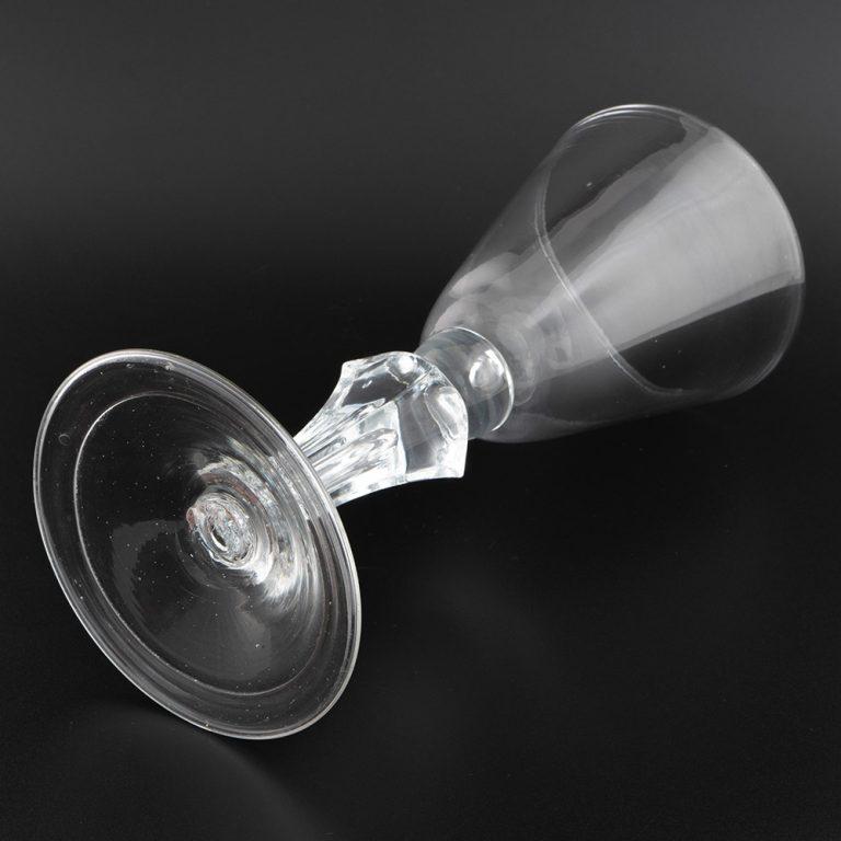 Georgian Goblet with Square Pedestal Stem c1725 For Sale at 1stDibs