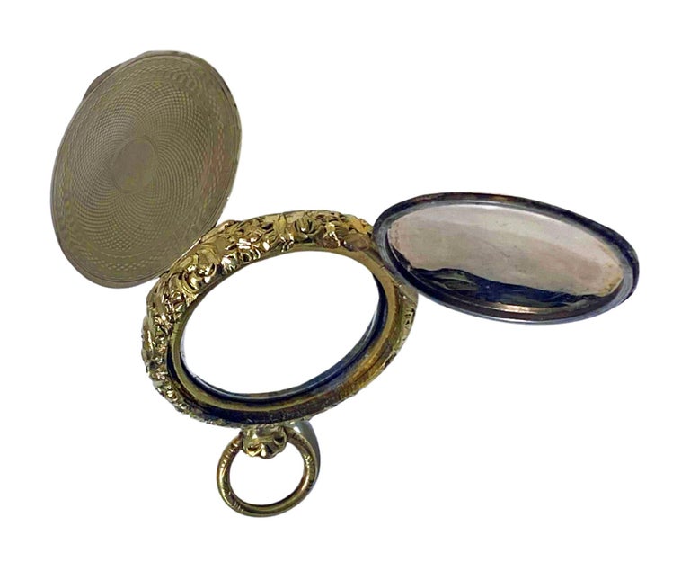 Georgian Gold and Pinchbeck Double Sided Locket English C.1825 For Sale ...