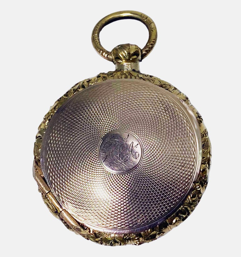 Georgian Gold and Pinchbeck Double Sided Locket English C.1825 For Sale ...