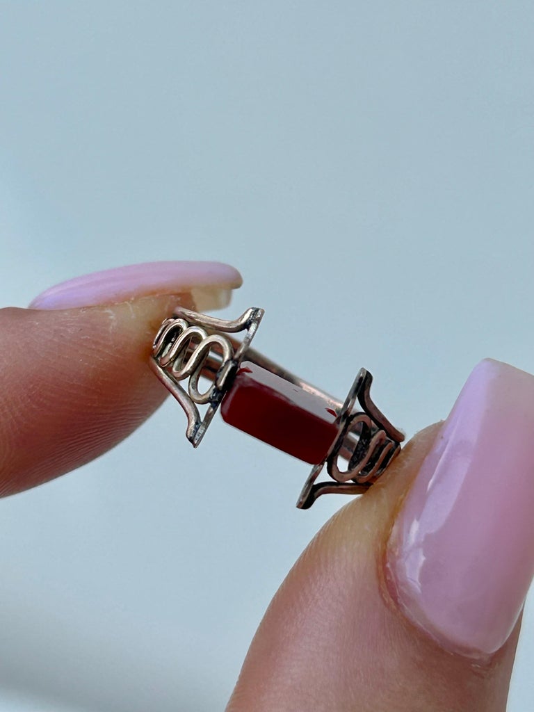 Georgian Gold Carnelian Swivel Ring For Sale at 1stDibs
