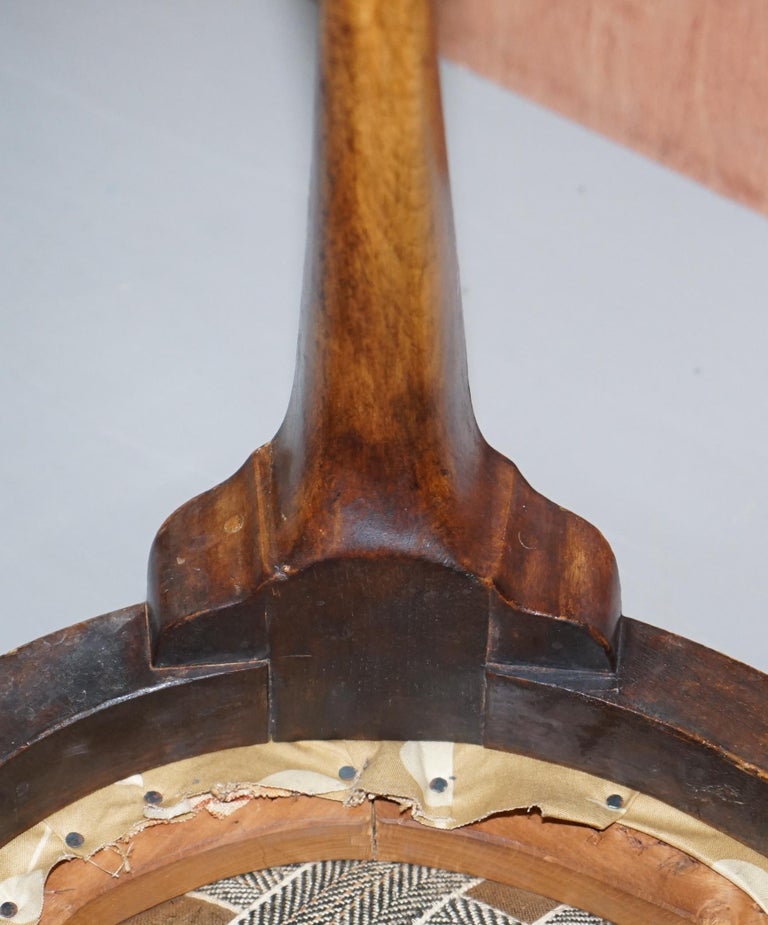 Georgian Irish Walnut Stool, Ornately Acanthus Leaf Carved Legs Lovely ...