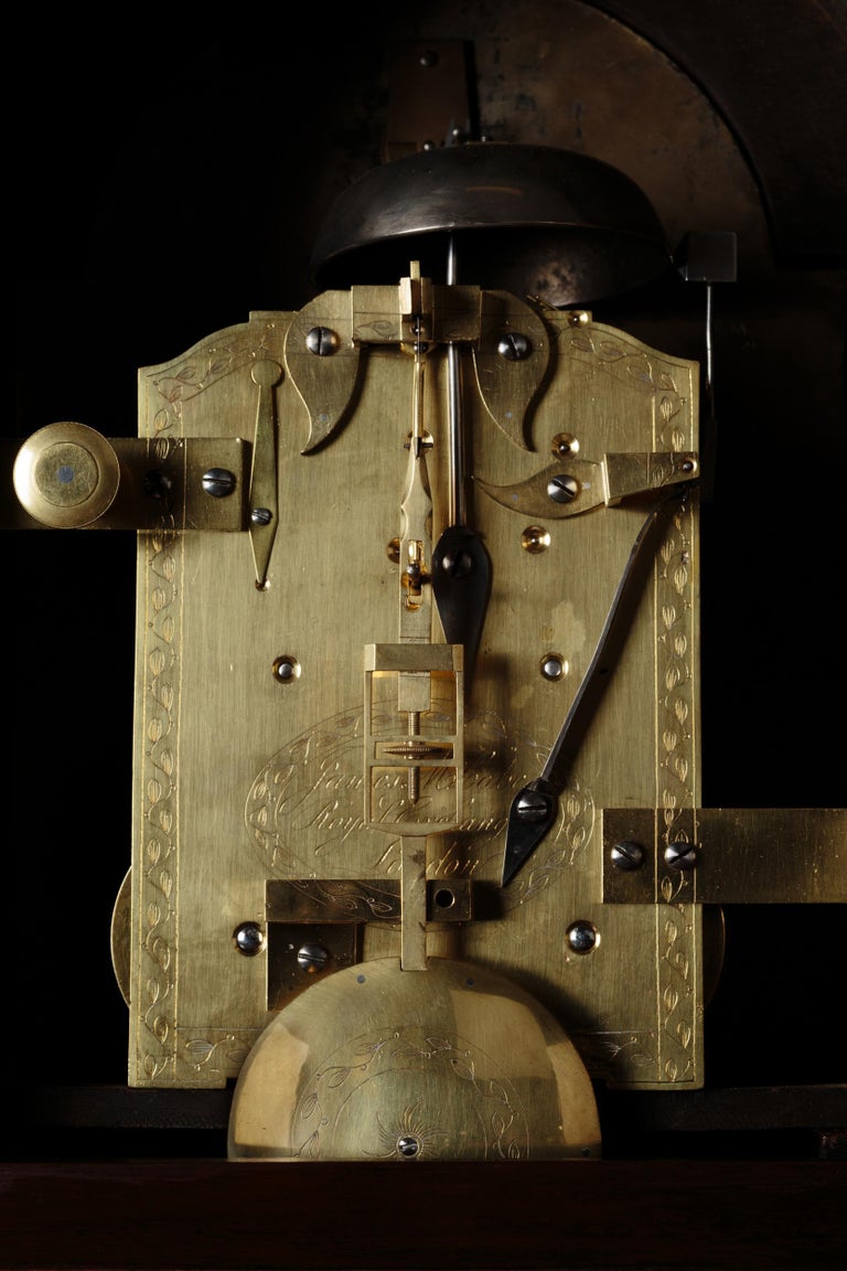 Georgian Mahogany Bracket Clock by James McCabe, London For Sale at 1stDibs