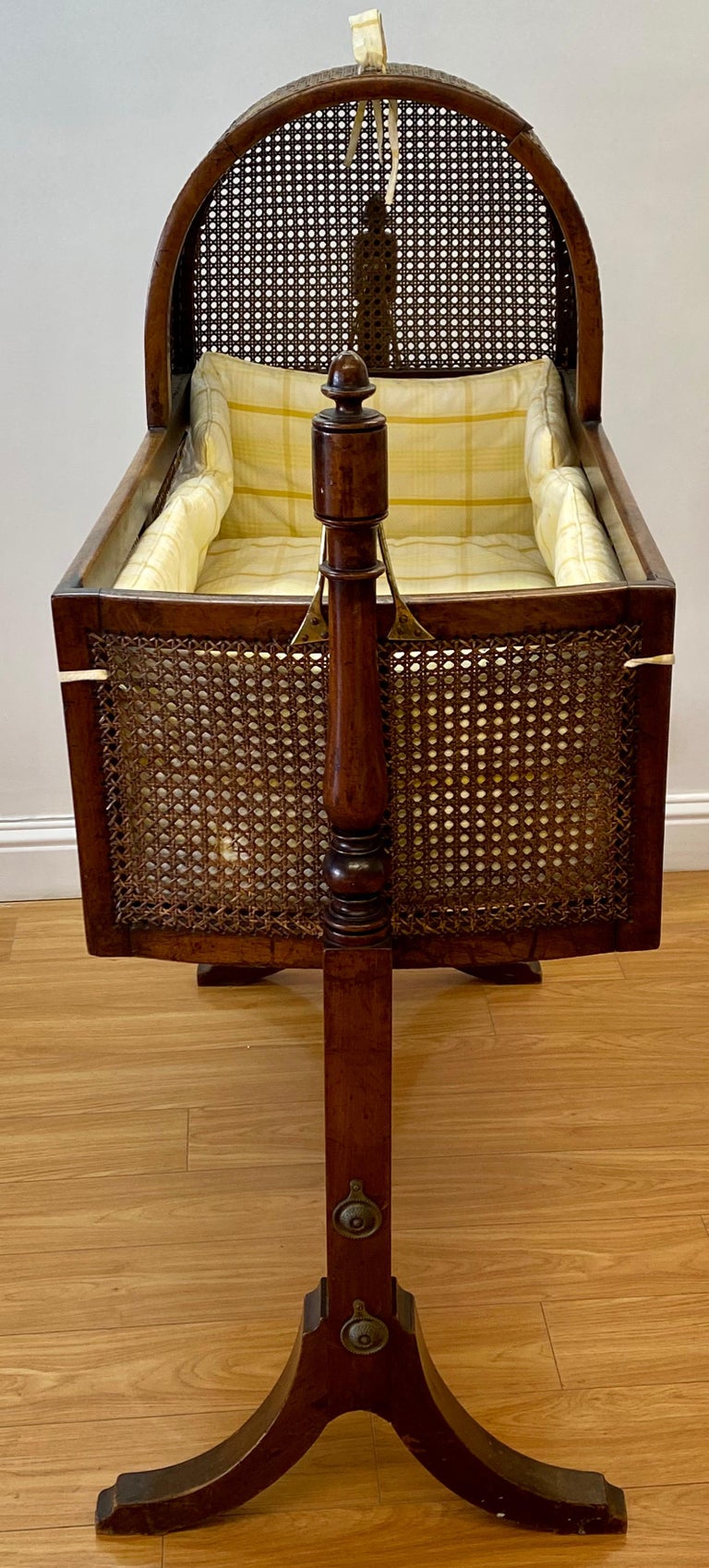 Georgian Mahogany Child's Rocking Cradle with Caned Sides, circa 1820 ...