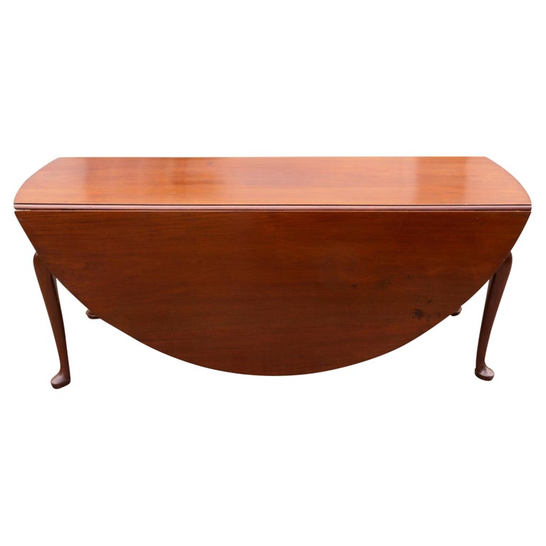 Georgian Mahogany Drop Leaf Dining Table For Sale at 1stDibs