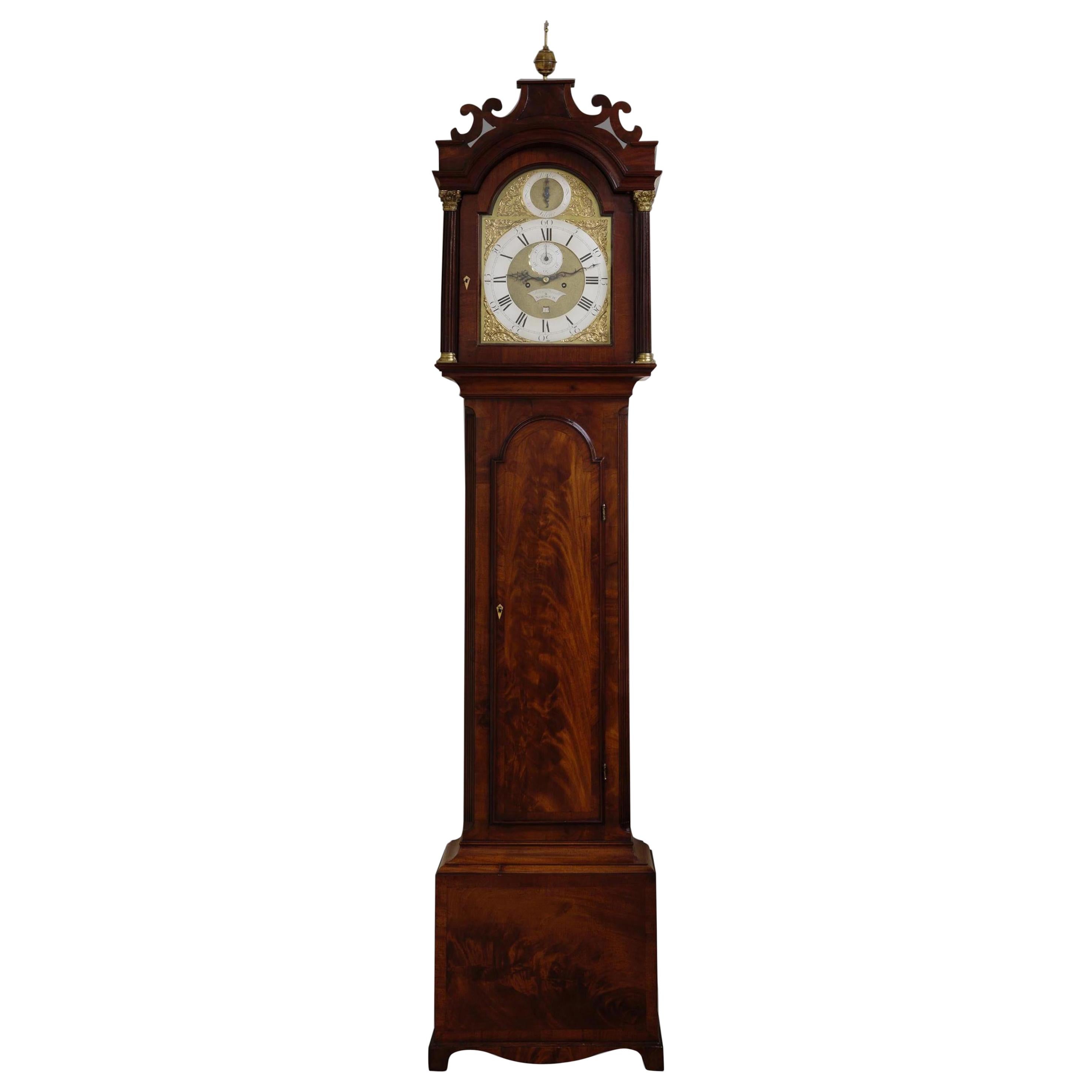 Fine Georgian Longcase Clock by Collier, Eccles For Sale at 1stDibs