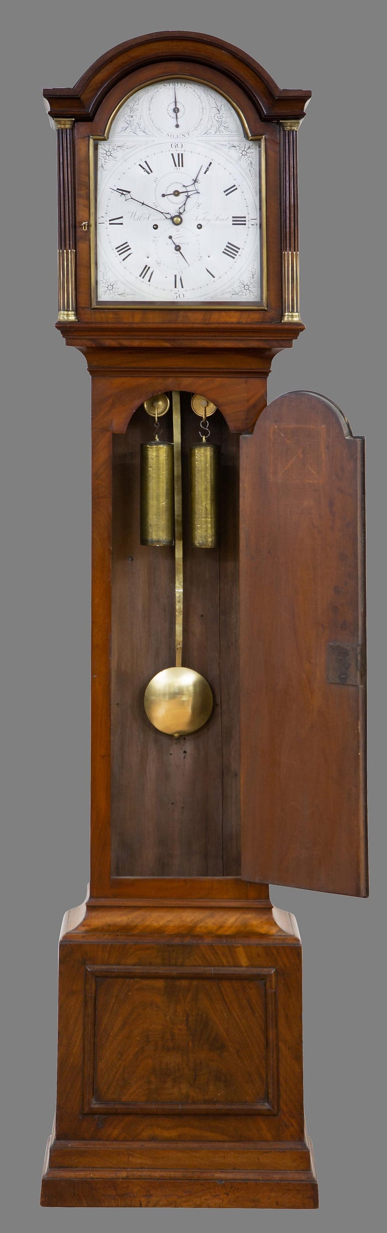 Georgian Mahogany Longcase Clock by William Carter, Tooley Street ...