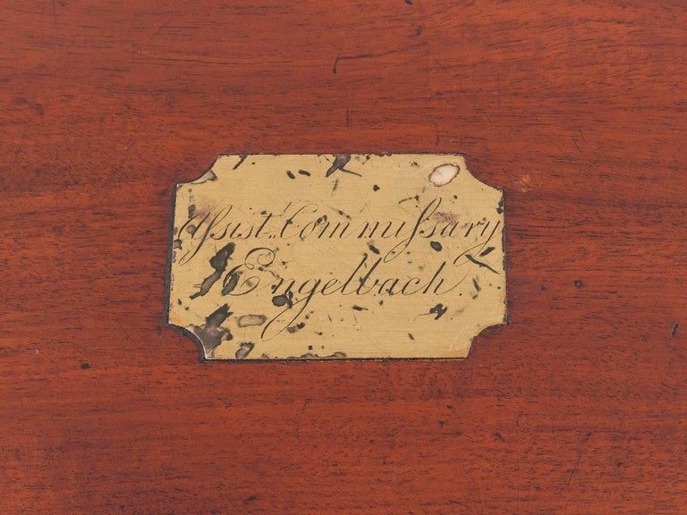 Georgian Mahogany Military Captains Campaign Writing Box Early 19th ...