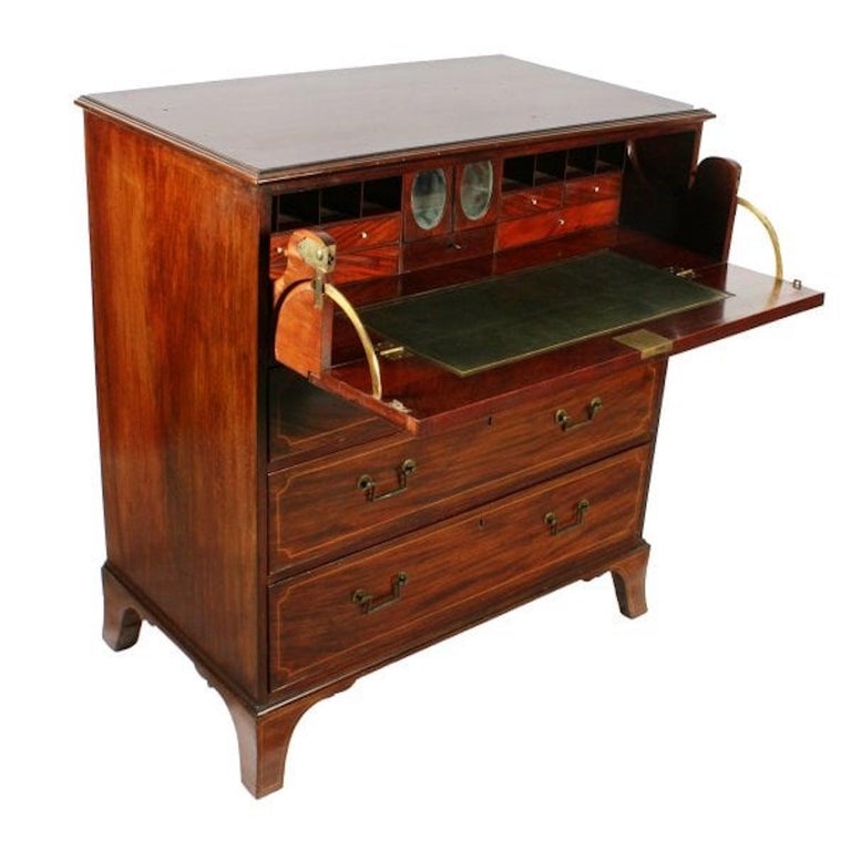 Georgian Mahogany Secretaire Chest, 19th Century For Sale at 1stDibs