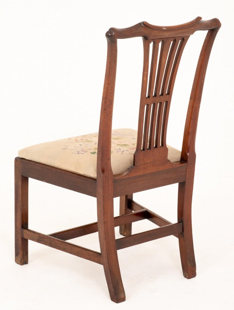 Georgian Mahogany Side Accent Chair 18th Century For Sale at 1stDibs