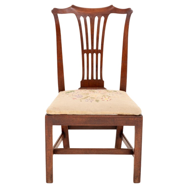 Georgian Mahogany Side Accent Chair 18th Century For Sale at 1stDibs