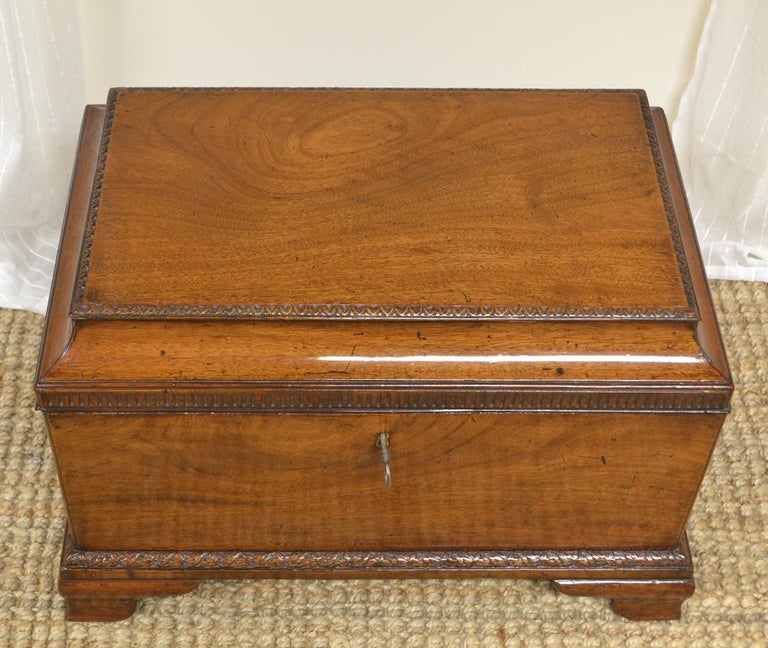 Georgian Mahogany Small Antique Cellarette For Sale at 1stDibs