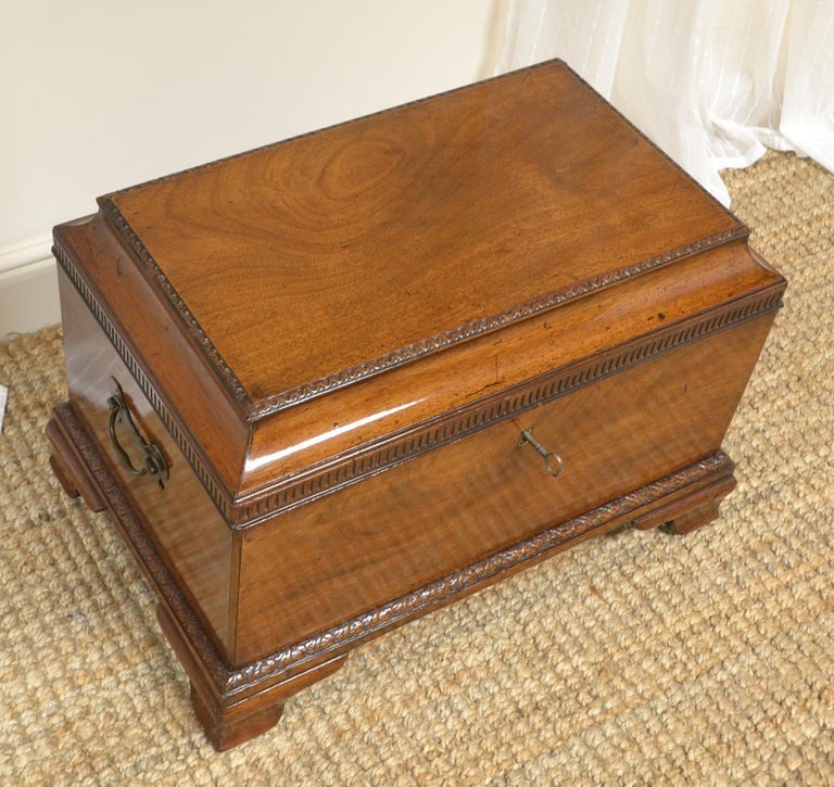 Georgian Mahogany Small Antique Cellarette For Sale at 1stDibs