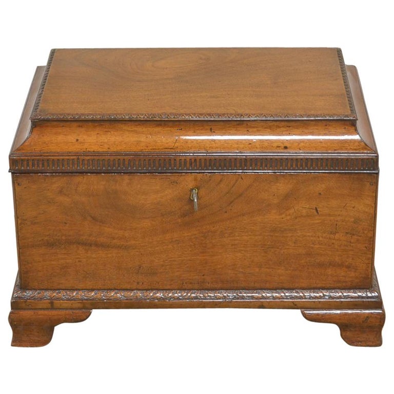 Georgian Mahogany Small Antique Cellarette For Sale at 1stDibs