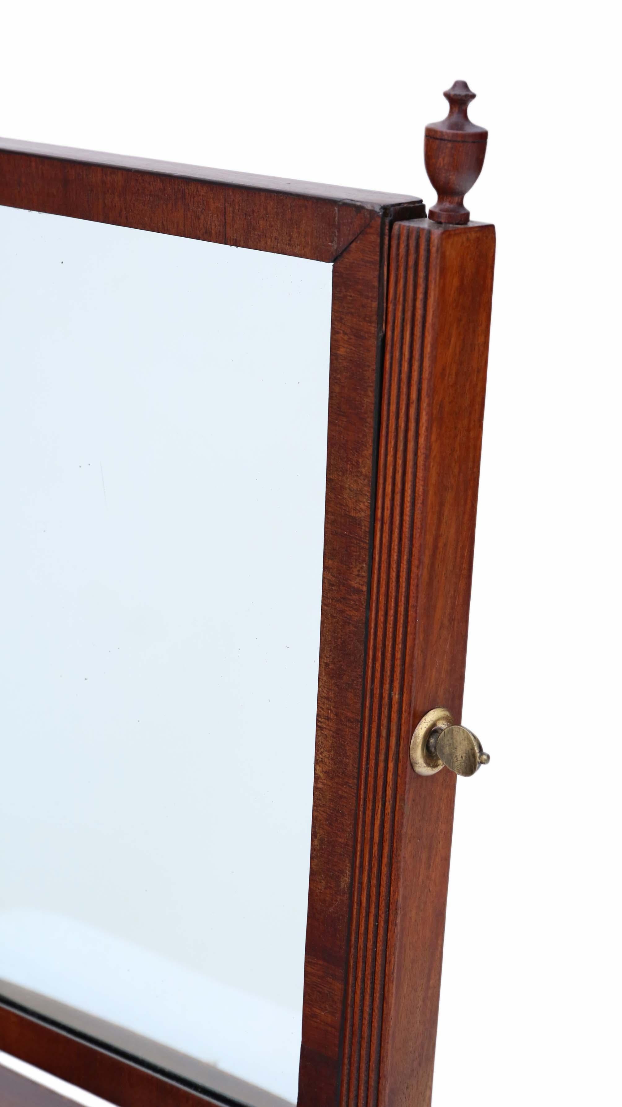 Georgian Mahogany Swing Dressing Table Mirror Toilet at 1stDibs
