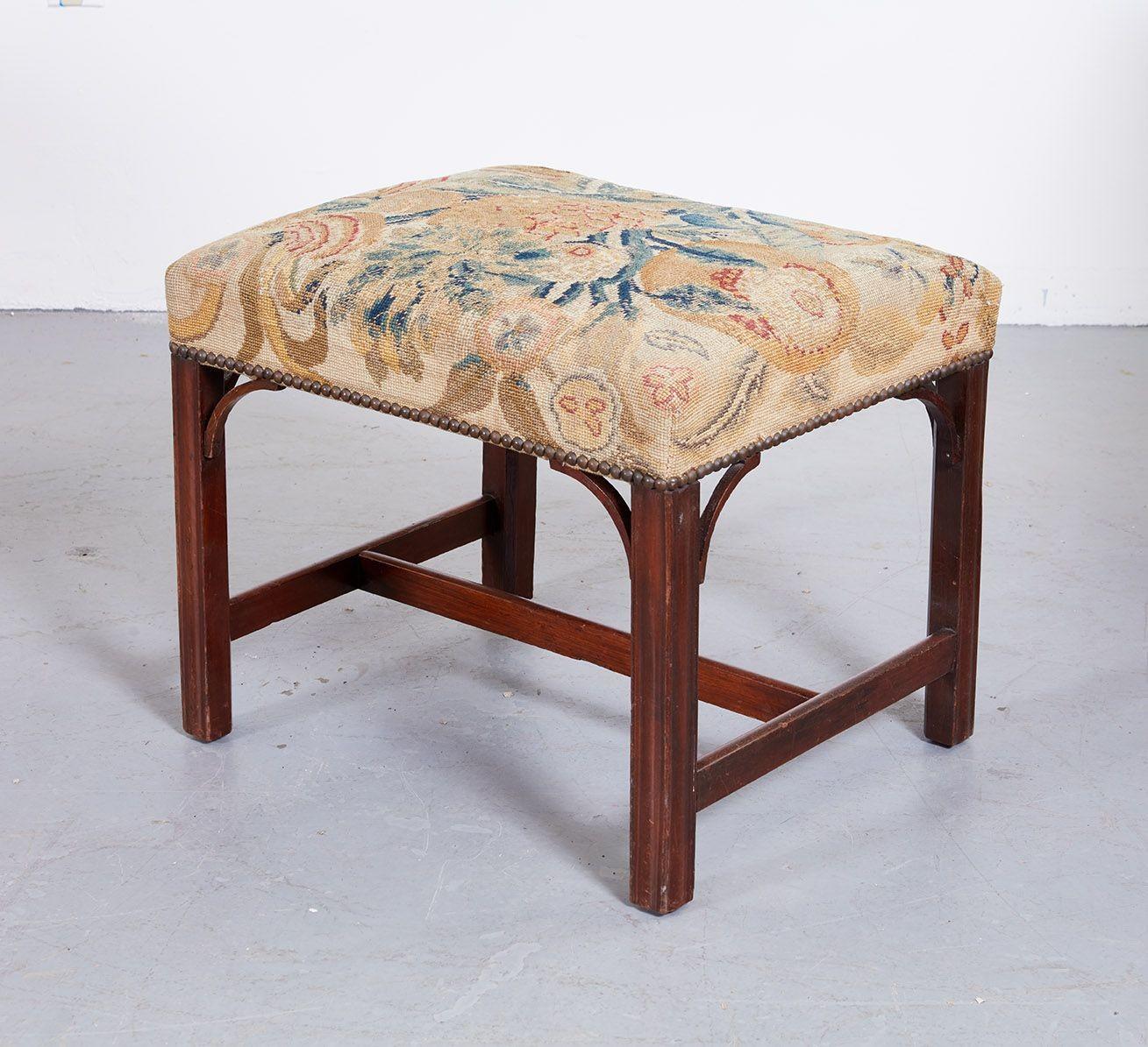 Georgian Needlework Stool at 1stDibs