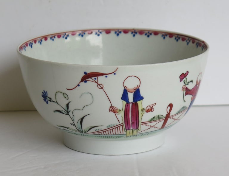 Georgian New Hall Porcelain Bowl Lady with Parasol Pattern No. 20 ...