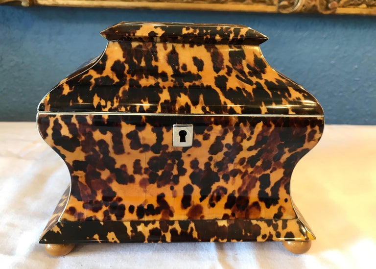 Georgian Pagoda Form Tea Caddy at 1stDibs