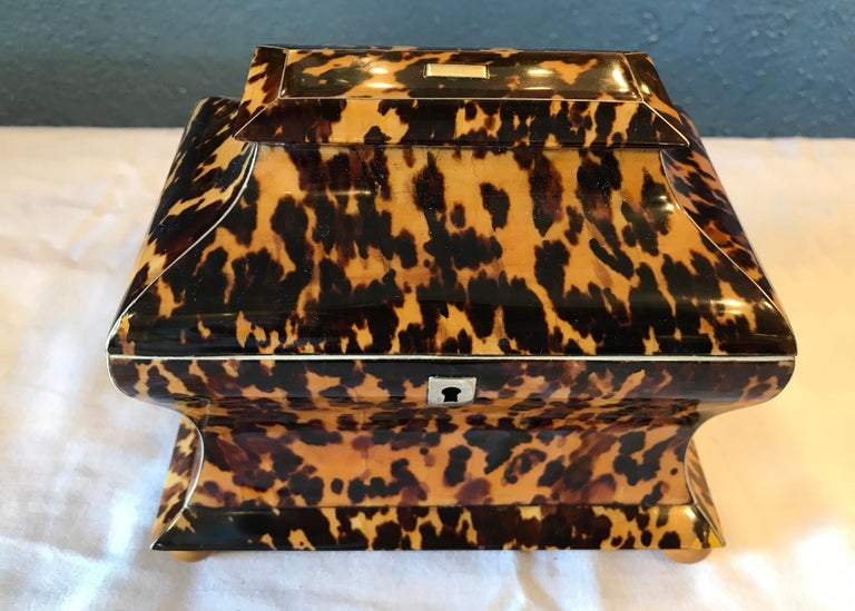 Georgian Pagoda Form Tea Caddy at 1stDibs