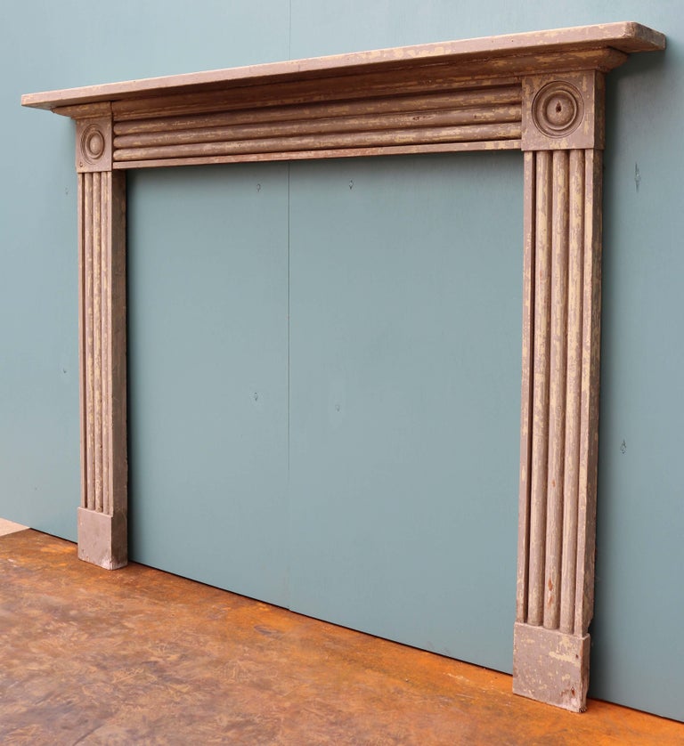 Georgian Painted Pine Bullseye Fire Surround at 1stDibs | fire surround ...