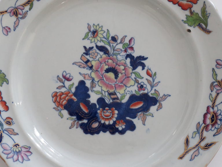 Georgian Pair Davenport Dinner Plates Ironstone Pattern 659, Circa 1815 ...