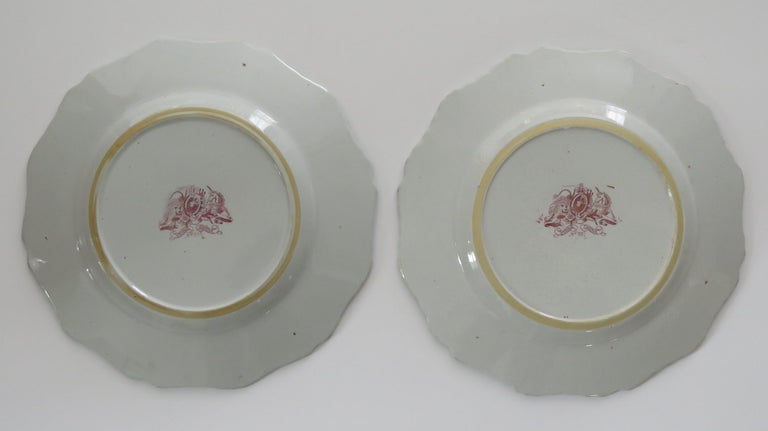 Georgian Pair Hicks and Meigh Ironstone Dinner Plates in Pattern 23 ...