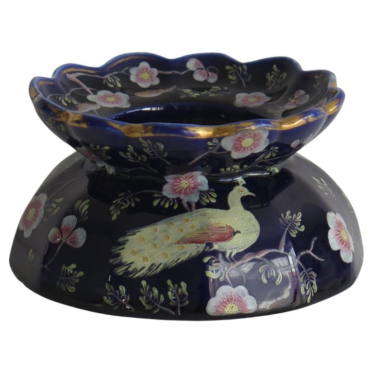 Georgian Period Masons Ironstone Ink Well Hand Painted - Very Rare ...