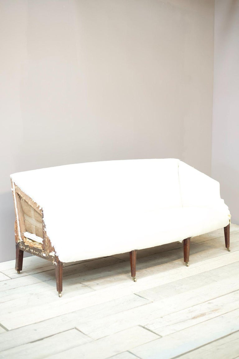 Georgian Period Sofa with Angled Sides For Sale at 1stDibs