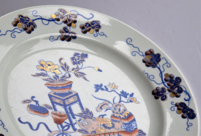 Georgian Plate by Spode in Gilded Bow Pot Pattern Number 2954, circa ...