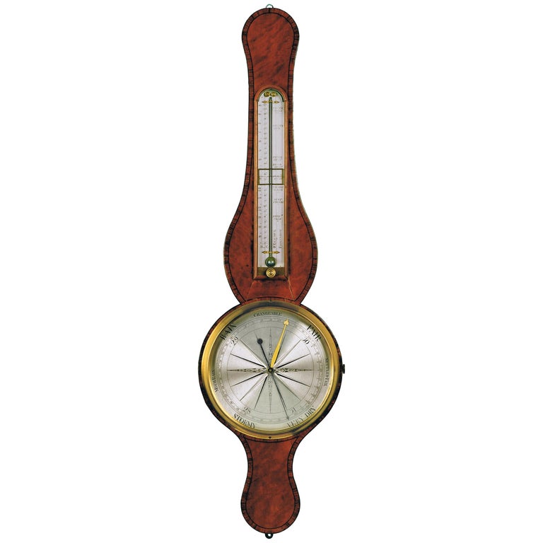 18th Century Antique Georgian Satinwood Precision Barometer For Sale at ...